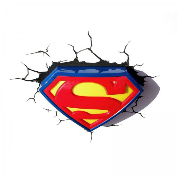 SUPERMAN - SUPERMAN LOGO 3D WALL LIGHT - PRE ORDER – Let Me Shop AU