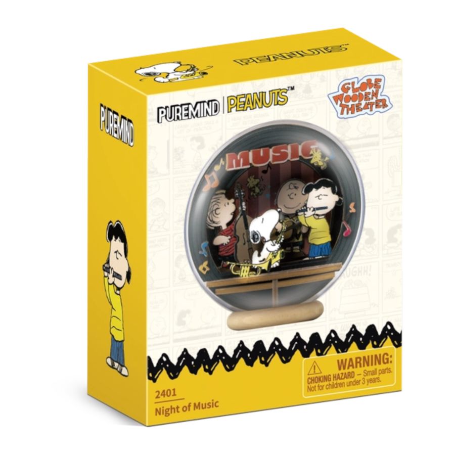 Peanuts - Snoopy Night Of Music Wooden Theater (27 Pcs) - PRE ORDER ...