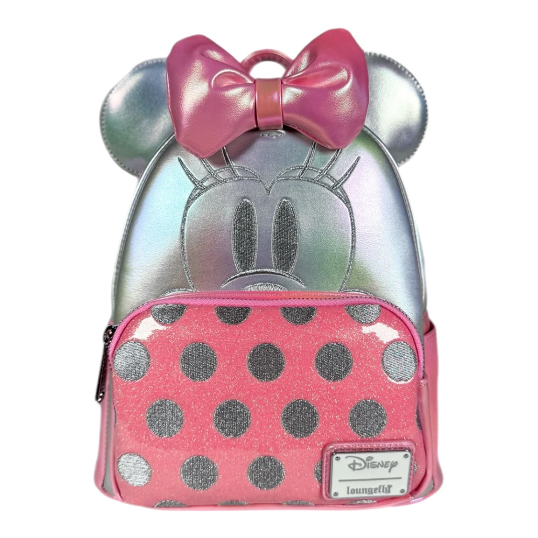 Loungefly Platinum Minnie Mouse Exclusive Mini Backpack - PRE ORDER ...