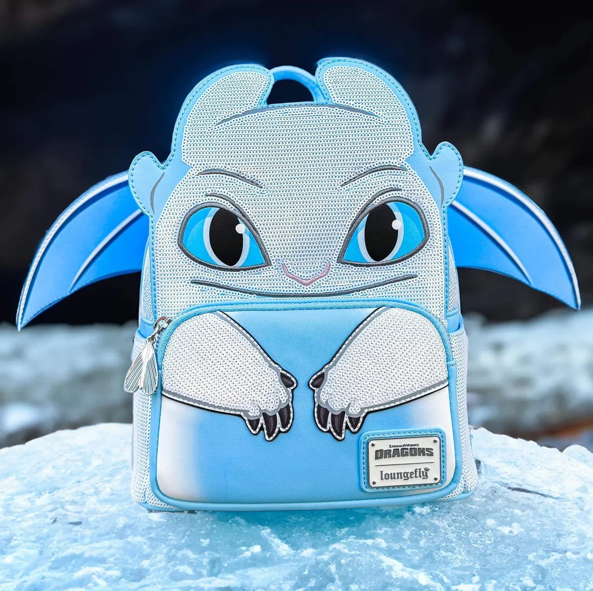 How to Train Your Dragon LIGHT FURY cosplay mini backpack Loungefly ...