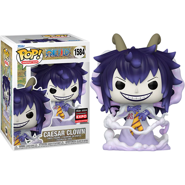 One Piece - Caesar Clown Pop! Vinyl 2024 Entertainment Expo Convention ...